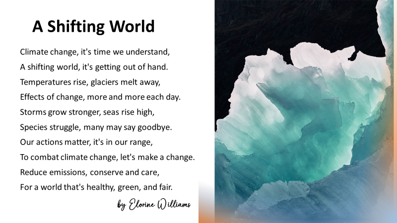 Climate Change Poems and Jingles – Read It Yourself Educational Resources